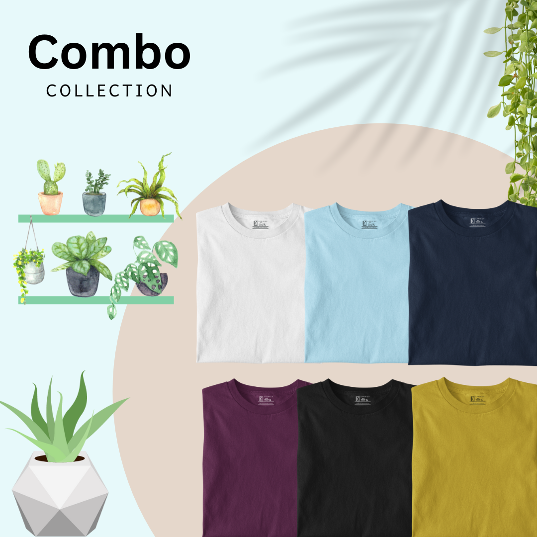Combo T-Shirts - Buy Pack of Three and Two T-Shirts Combo Online India ...
